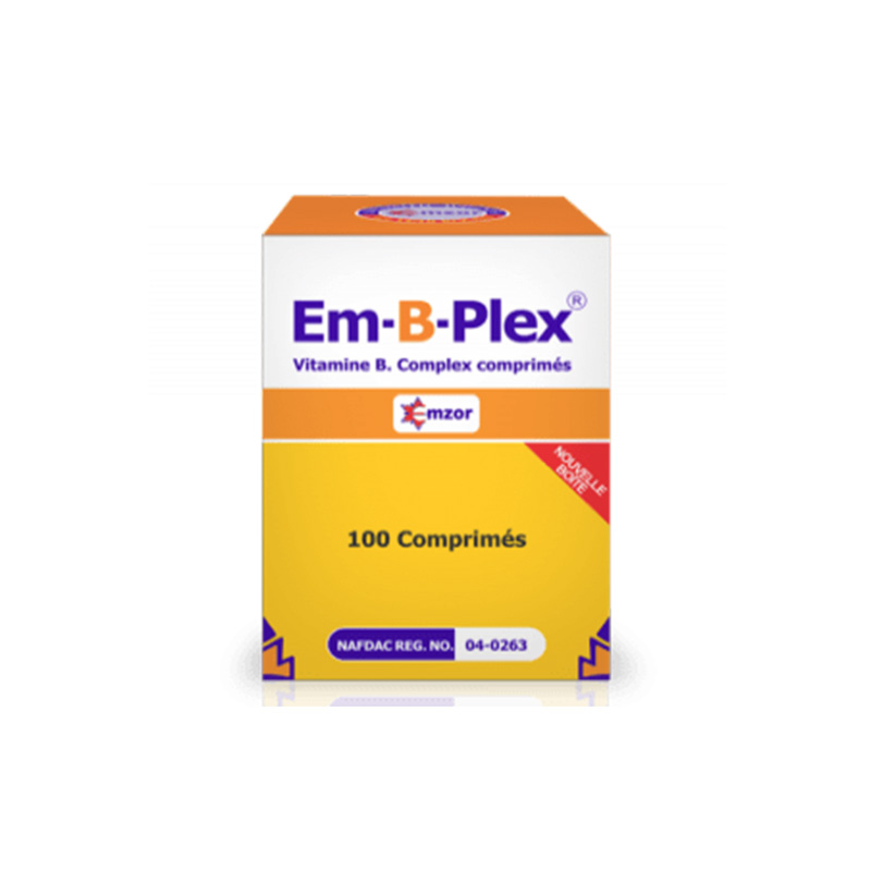 Em-B-Plex Vit B Complex Tablets X100 – Crux Pharmacy