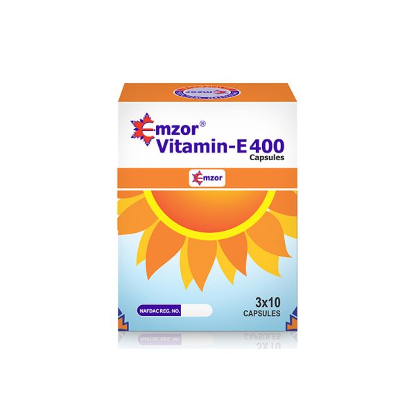 Emzor Vitamin E 400Mg Gelules – Crux Pharmacy