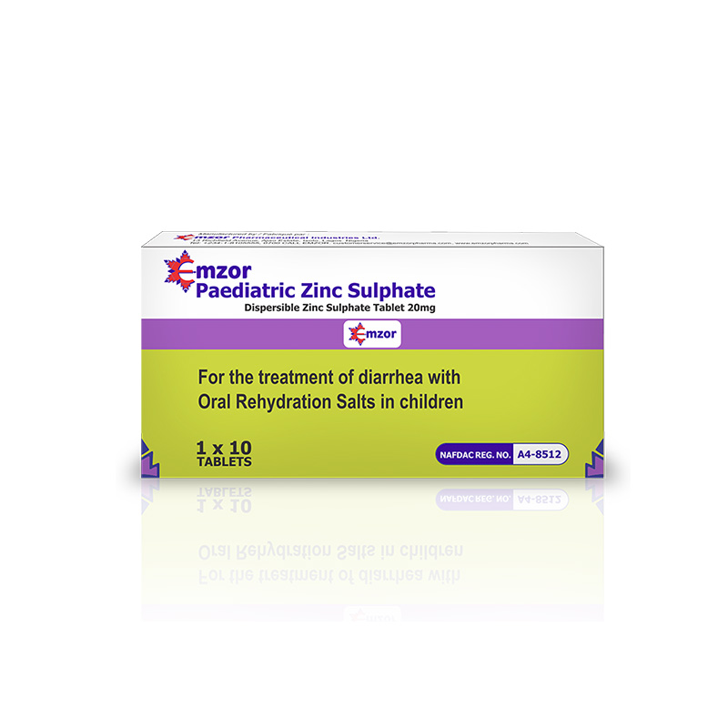 Emzor Paediatric Zinc Sulphate 20Mg Tablets X10 – Crux Pharmacy