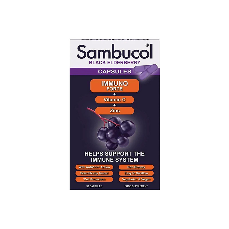 Sambucol Immuno Forte Capsules X30 – Crux Pharmacy