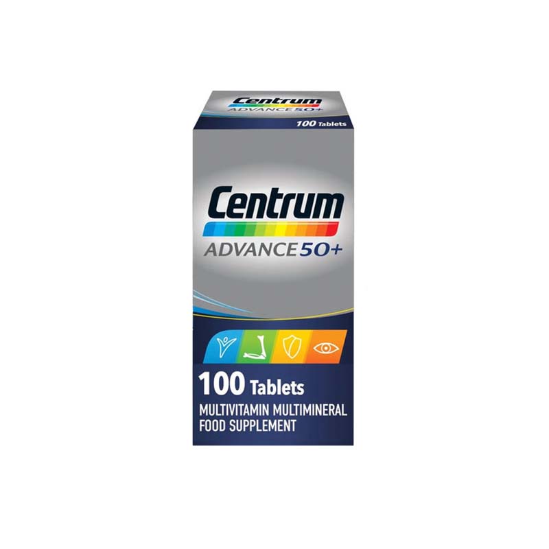 Centrum Advanced 50+ Tablets X100 – Crux Pharmacy