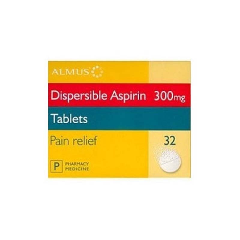 Dispersible Aspirin 300Mg Tablets X32(Almus) – Crux Pharmacy