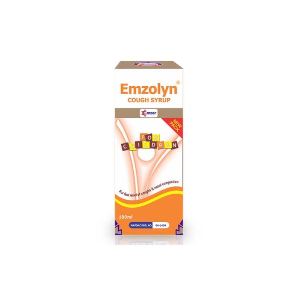 EMZOLYN COUGH SYRUP 100ML (CHILDREN) – Crux Pharmacy
