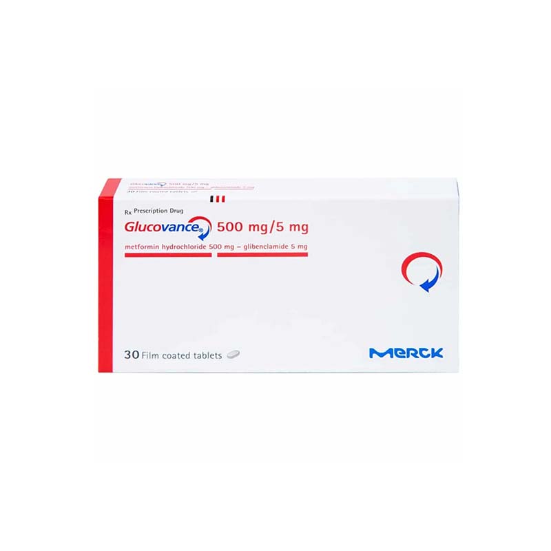 GLUCOVANCE TAB 500MG/5MG TABLETS X30 – Crux Pharmacy