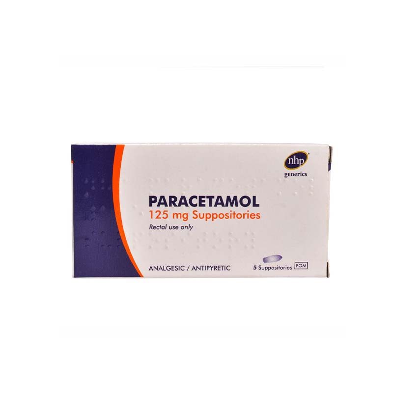 Paracetamol 125Mg Suppositories X5 – Crux Pharmacy